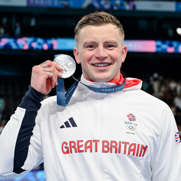 100m Breaststroke runner up Adam Peaty tears up